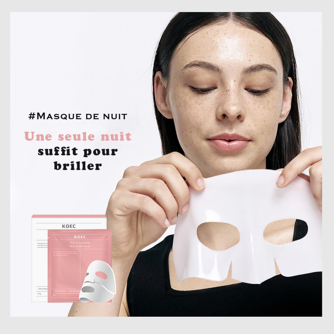 LuminaGlow™-Masque Visage Bio-Collagène – Quebecelle