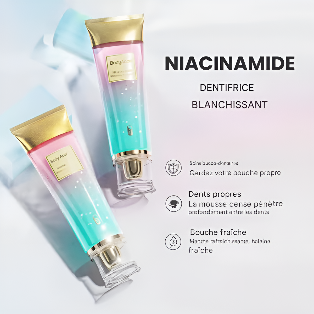 Dentifrice blanchissant probiotique à la nicotinamide – Quebecelle